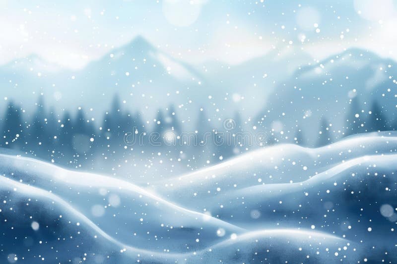 Cool Abstract Winter Background in Blue with Frosty Elements and Subtle ...