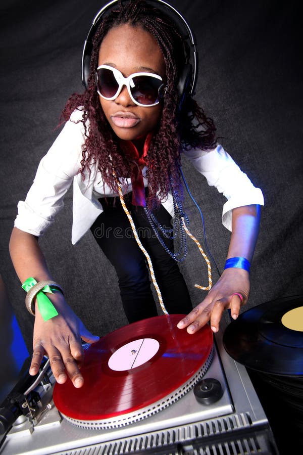 Cool afro american DJ stock image. Image of reggae, groovy - 9345011
