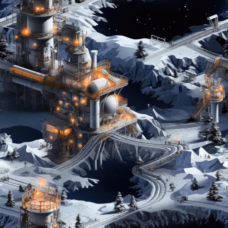 Cool Animated Map with Lights and an Industrial Feel (tiled Stock ...