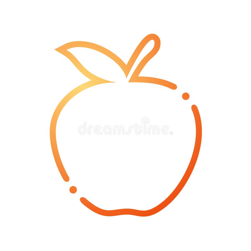 Cool apple fruit flat icon stock vector. Illustration of symbol - 147212550