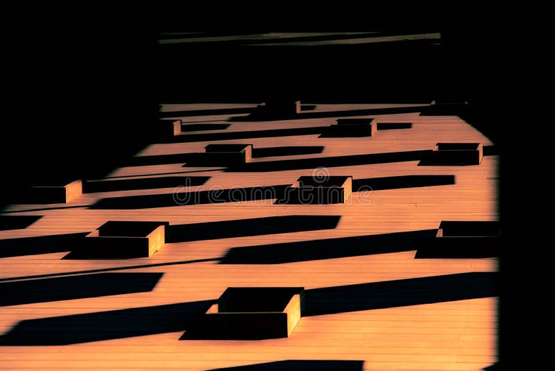 Cool Background of Shadows on a Brown Wall Stock Photo - Image of ...