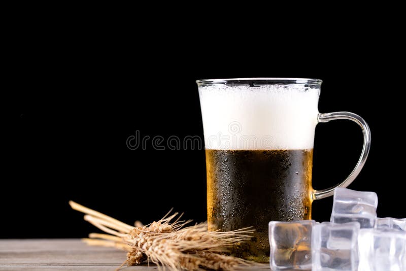 Cool beer in the summer stock photo. Image of materials - 253719560