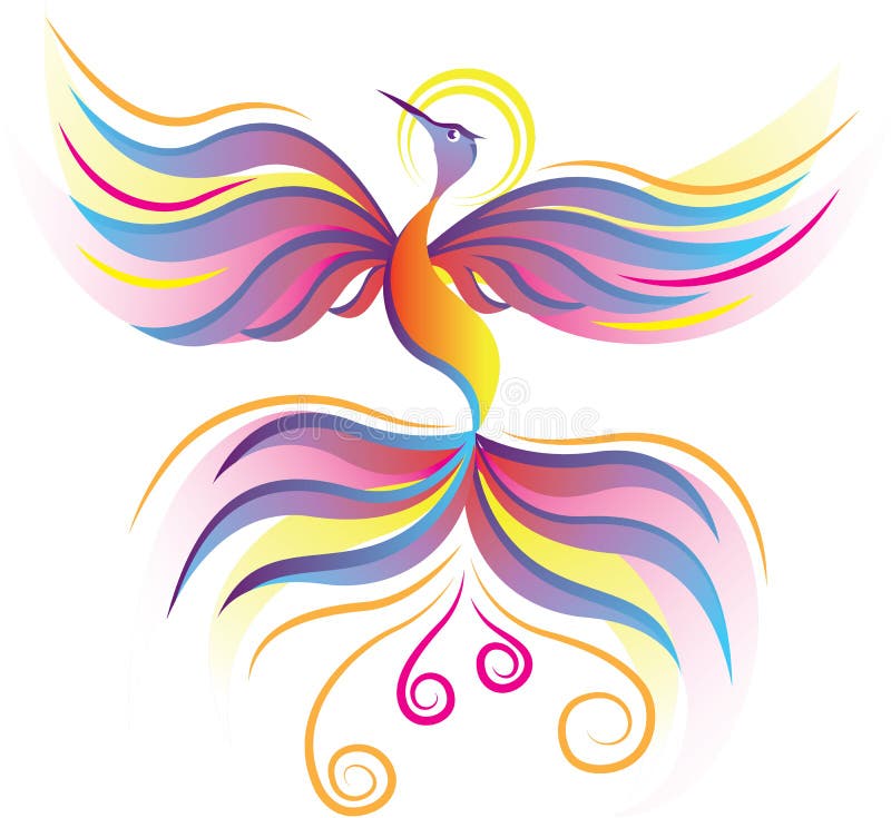 Cool Bird stock vector. Illustration of swirls, freedom - 67349150