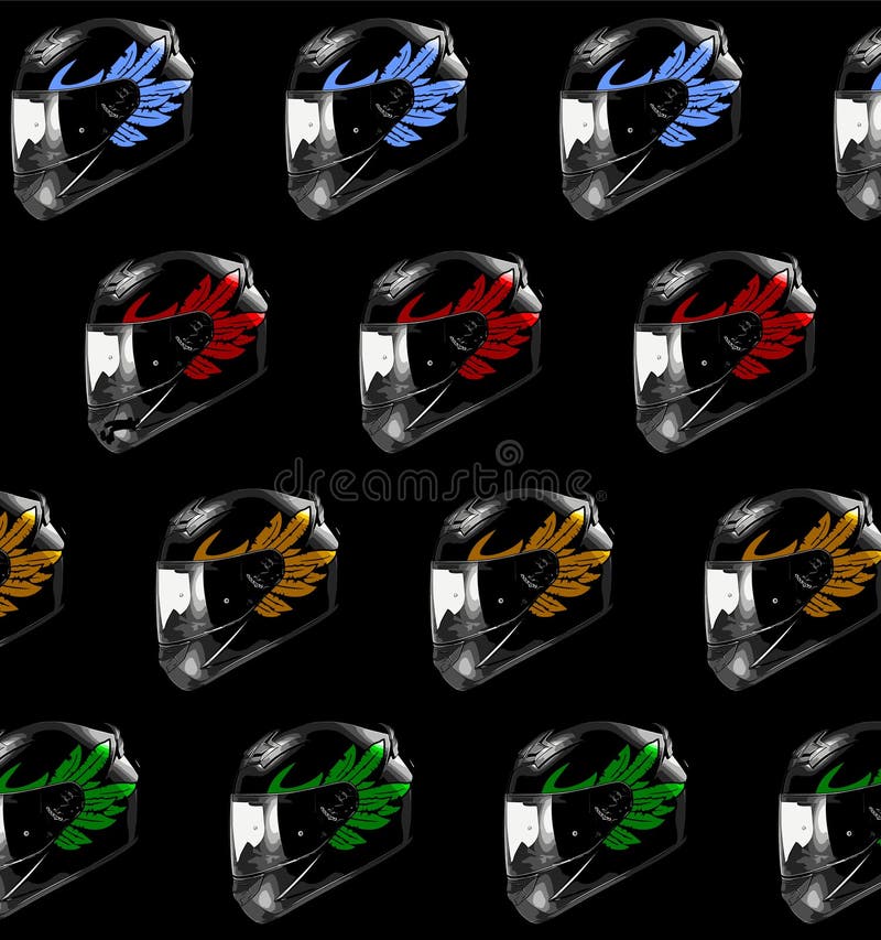 Black cool helmet stock vector. Illustration of vector - 264115152