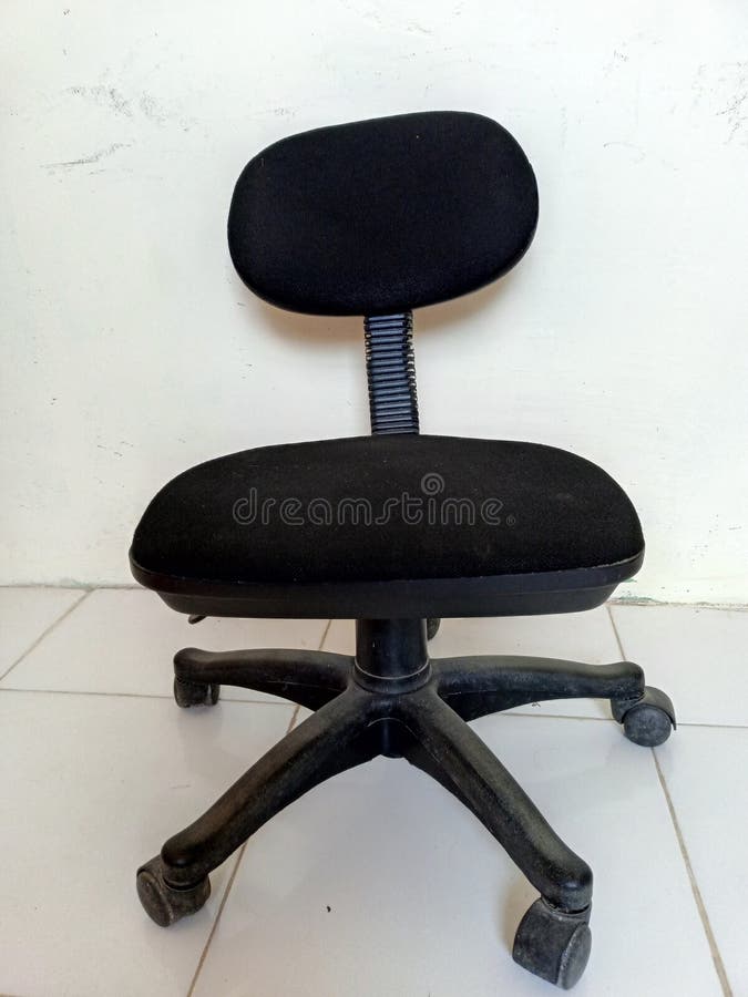 Cool Black Small Work Chair Stock Photo - Image of black, work: 286720250