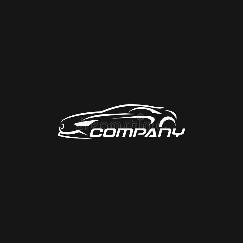 Cool Black and White Car Logo for Any Business and Service Stock ...