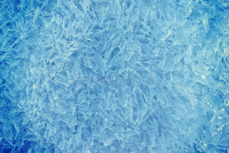 Cool Blue Background of Frozen Ice Crystals Stock Image - Image of ...