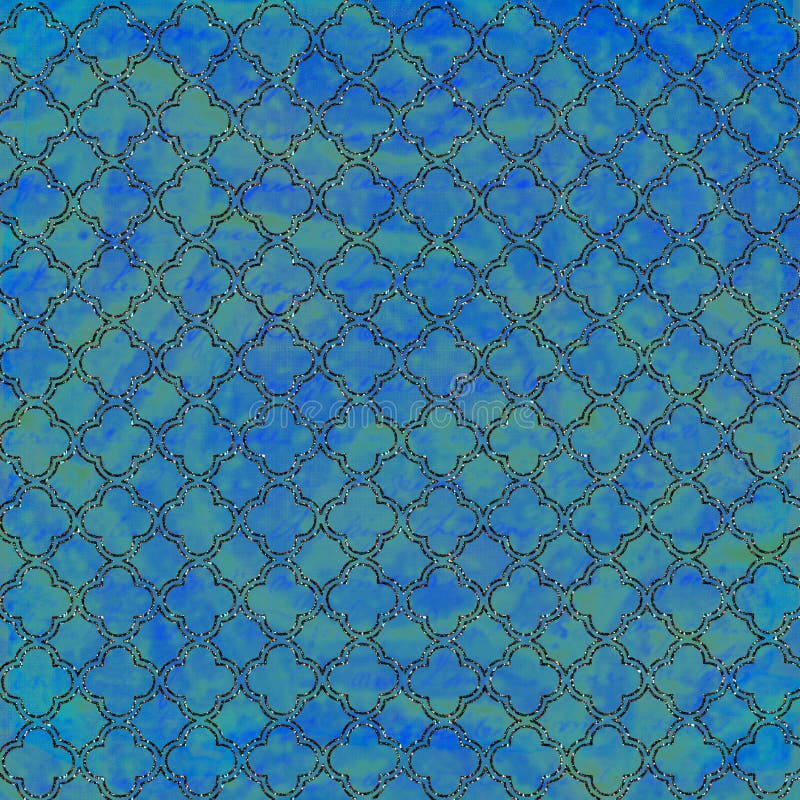Cool Blue and Green Trellis Background Stock Image - Image of green ...