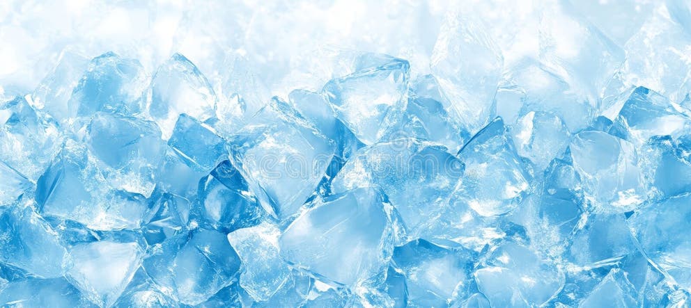 Cool Blue Ice Cubes Background, Refreshing Texture for Summer Drinks ...