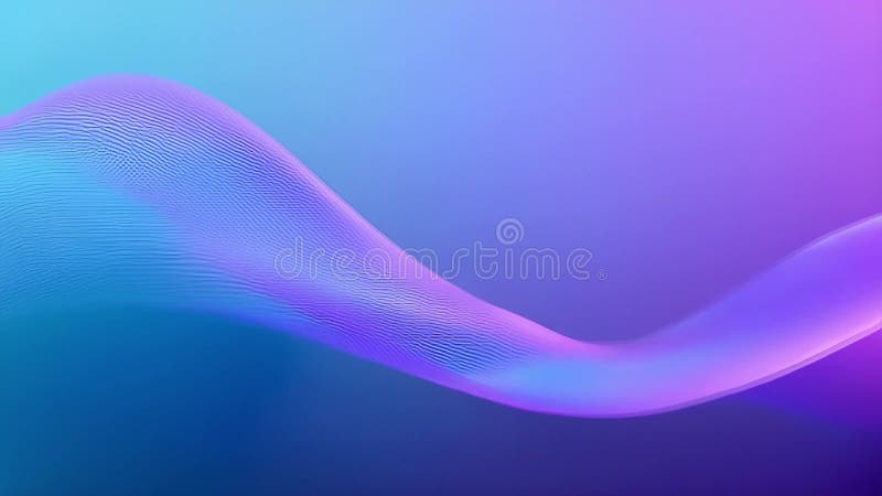 Cool Blue Purple Background Motion Wave Particle Stock Footage - Video ...