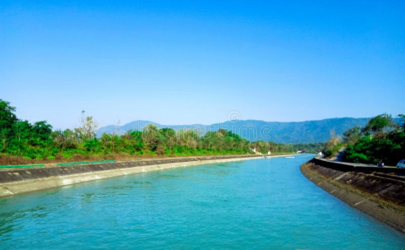 Cool Blue River and Blue Sky Stock Image - Image of coolpic, sunnyday ...