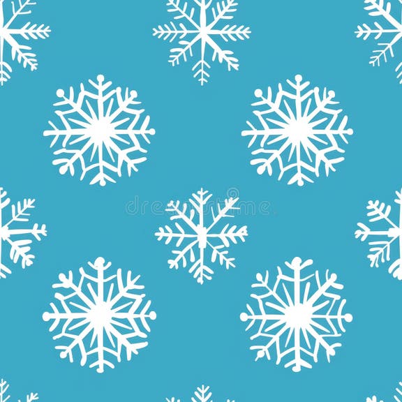 Cool Blue Snowflake Pattern for Winter Season Backdrop Stock Photo ...