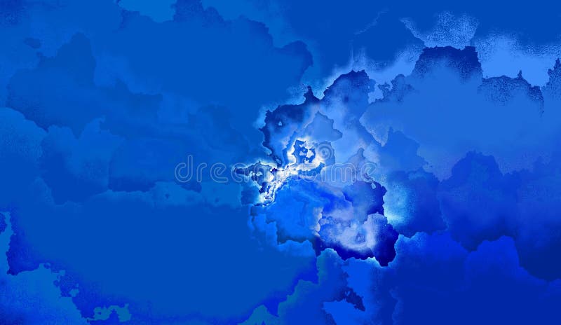 Cool Blue Space Lights Abstract Backgrounds Stock Illustration ...