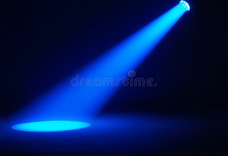 Cool Blue Spotlight a Cool Blue Light Effect Resembling a Spotli Stock ...