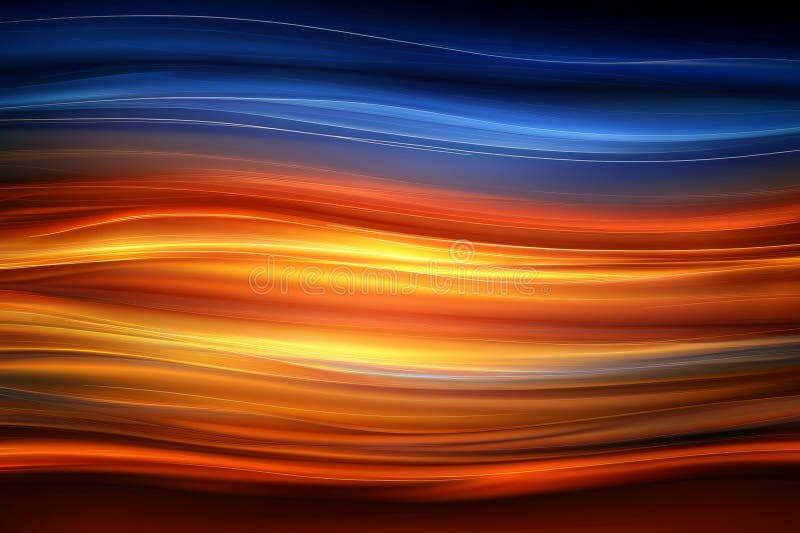 In Cool Blue Tones, an Abstract Background Shows Speed and Motion ...