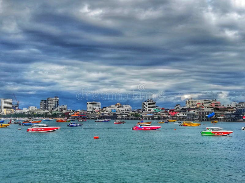 Cool Blue view editorial image. Image of cool, pattaya - 121120980