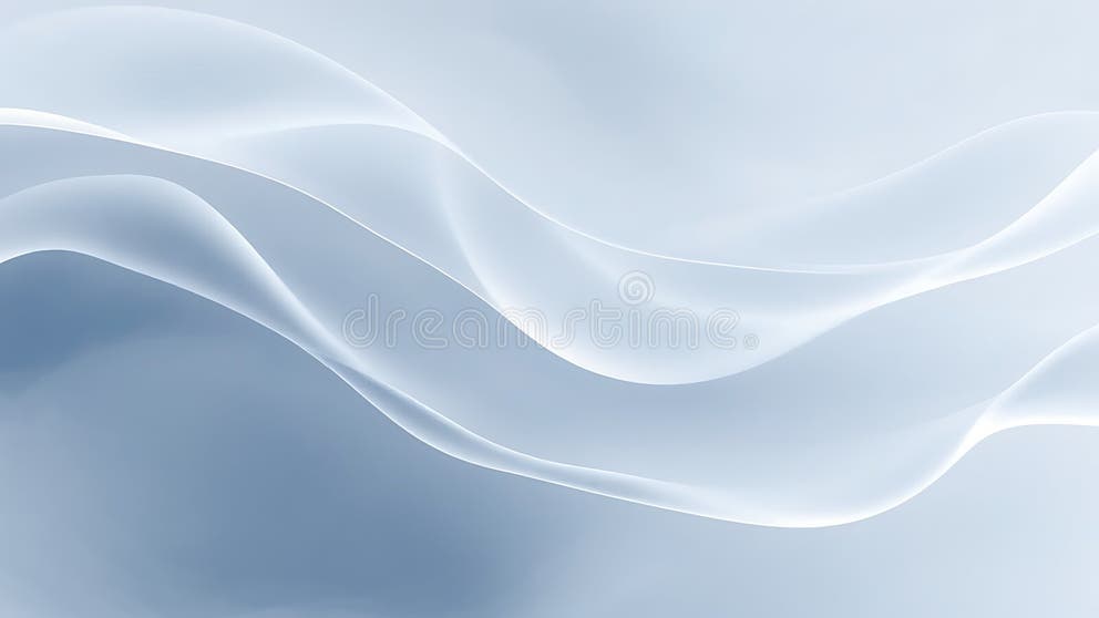 Cool Blue and White Ethereal Waves Forming a Dynamic Abstract Flow ...