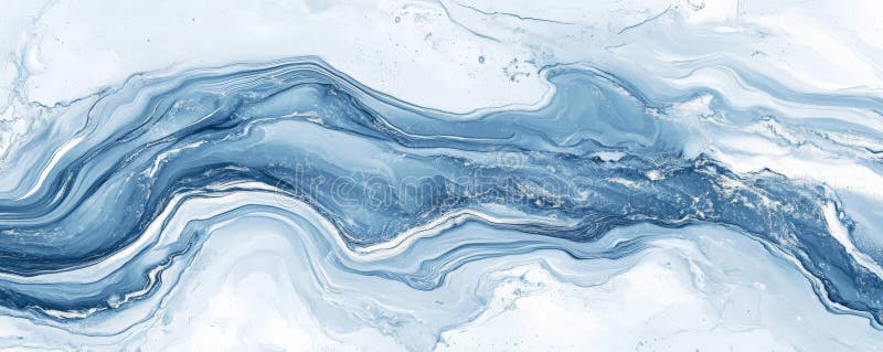 A Cool Blue and White Marble Texture with Swirling Patterns and ...