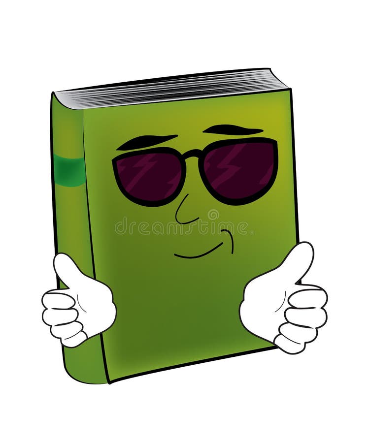 Sad book cartoon stock illustration. Illustration of cartoon - 43150971