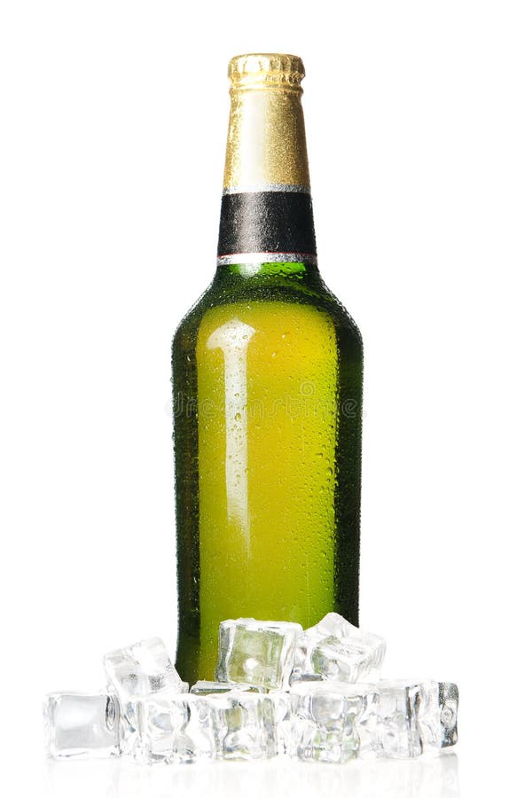 Cool bottle of beer stock image. Image of isolated, frozen - 25015717