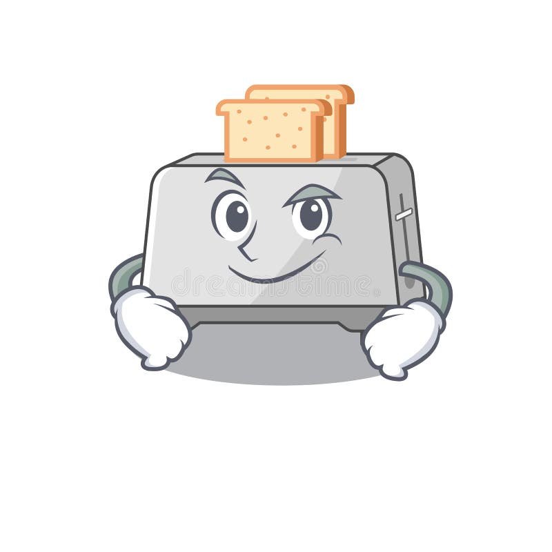 Cool toaster cartoon stock illustration. Illustration of breakfast ...