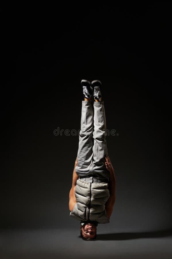 Breakdancer Standing in Freeze Stock Image - Image of sport, isolated ...