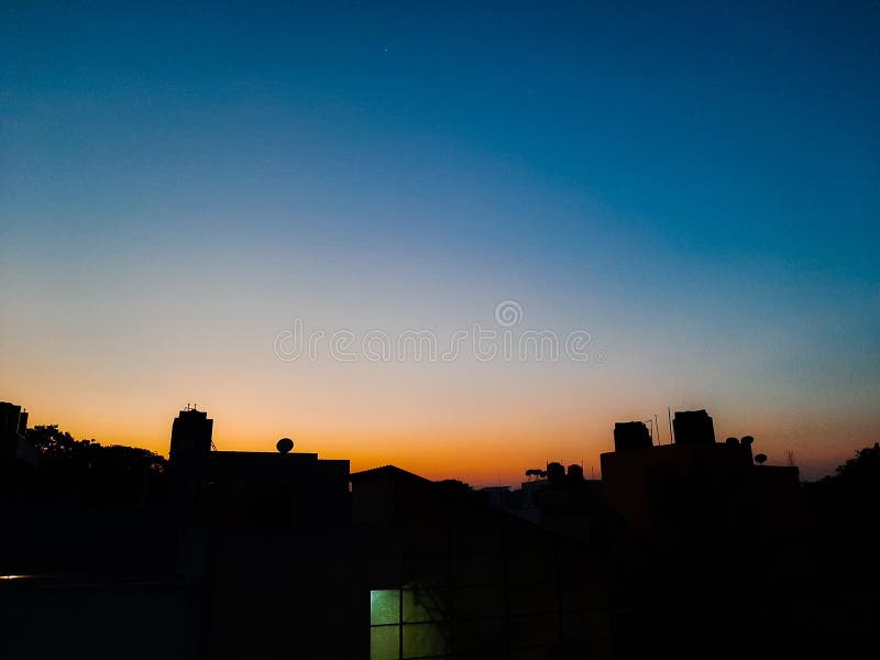 Cool Breezy Sunset at 7pm Evening Stock Image - Image of sunset, cool ...