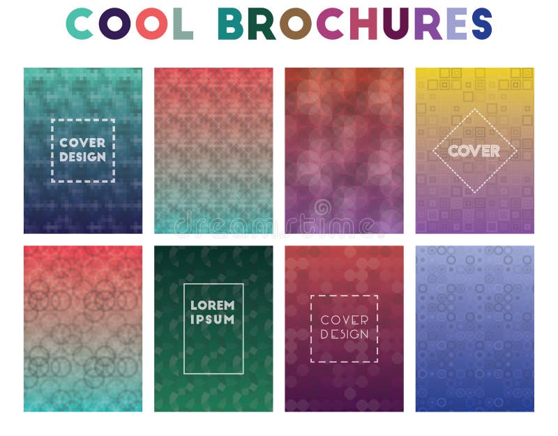 Cool Brochures. Alluring Geometric Patterns Stock Vector - Illustration ...