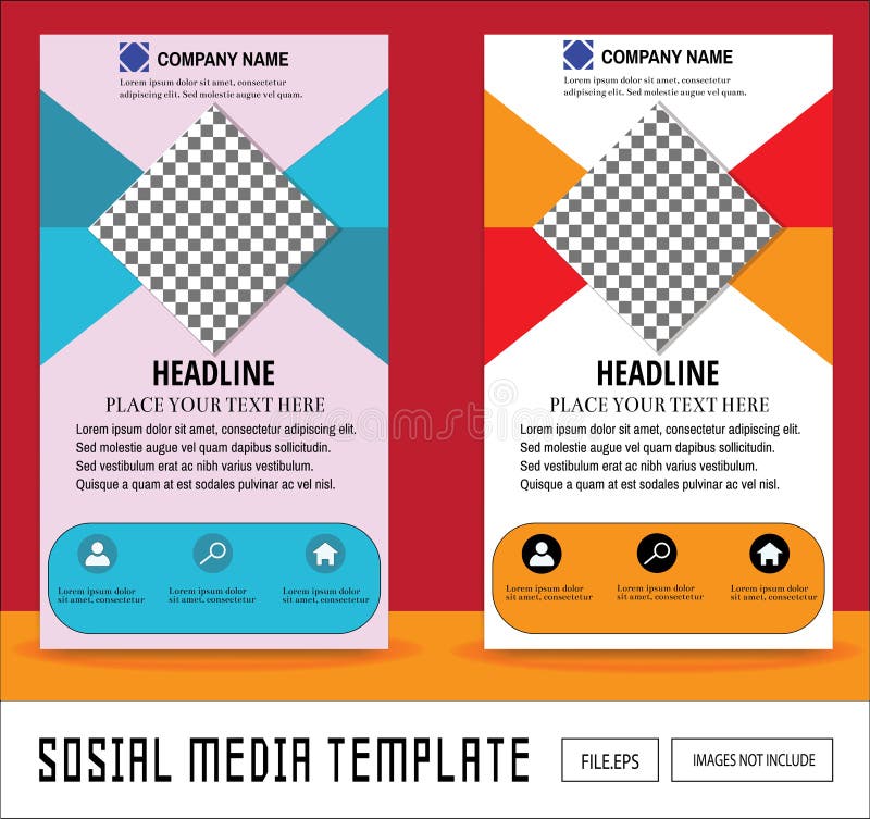 Cool Business Flyer Template Design Stock Vector - Illustration of ...