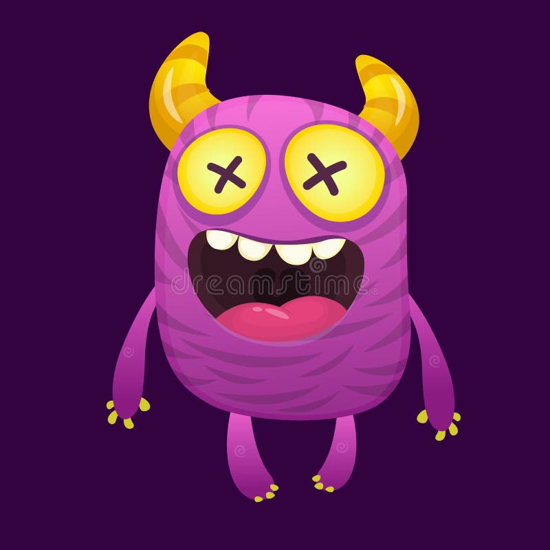Cool Cartoon Monster Smiling Stock Vector - Illustration of cool ...