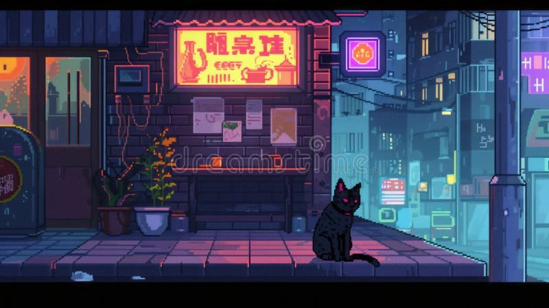 Cat Pixel Banner Stock Illustrations – 114 Cat Pixel Banner Stock ...