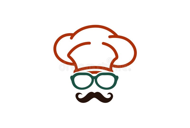 Cool Chef Logo Design Illustration Stock Vector - Illustration of ...