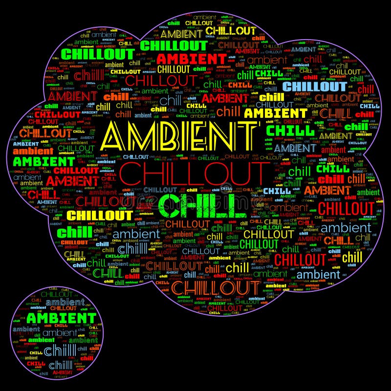 Cool Chillout Chill Music Creative Background Stock Illustration ...