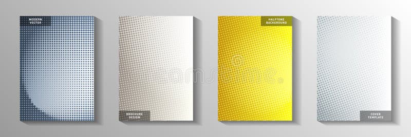 Cool Circle Faded Screen Tone Front Page Templates Vector Collection ...