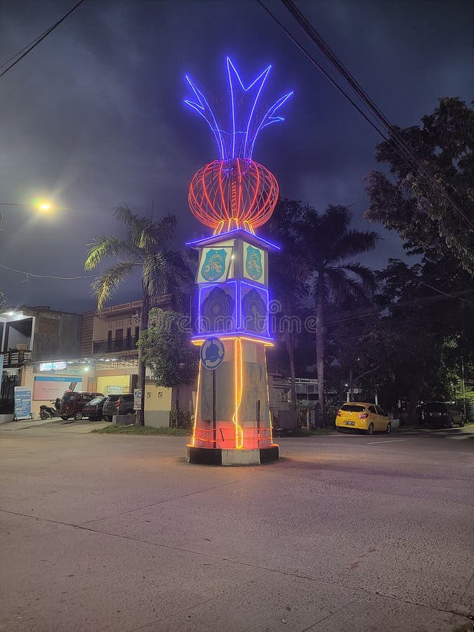 Cool City Roundabout in Sidrap Editorial Photo - Image of city, retro ...