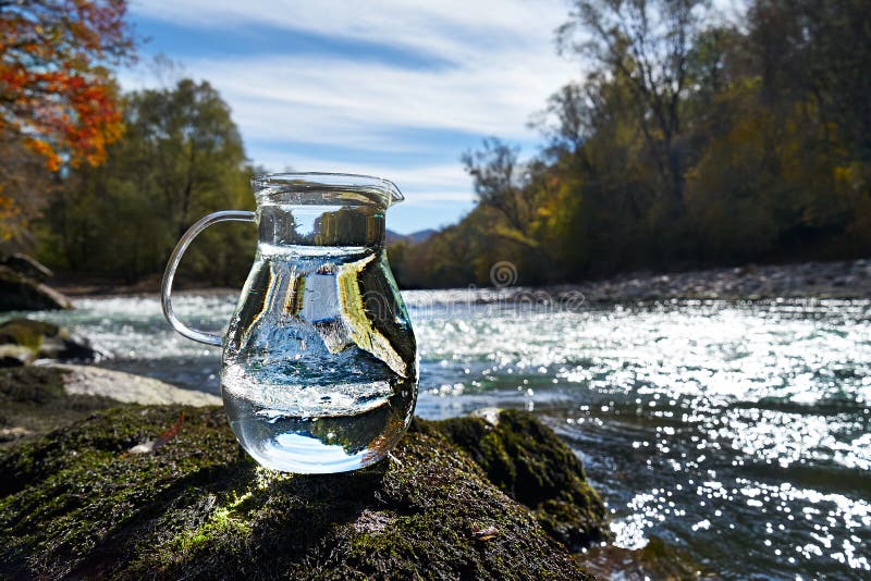 Cool Clear Water of the Mountain River Stock Photo - Image of forest ...