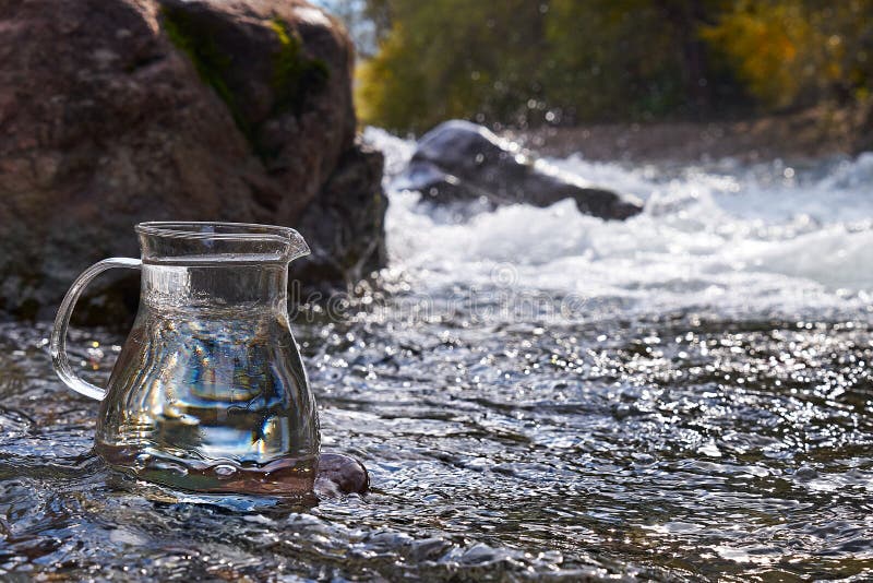 Cool Clear Water of the Mountain River Stock Photo - Image of autumn ...