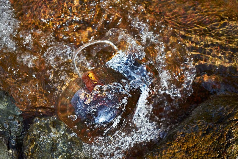 Cool Clear Water of the Mountain River Stock Photo - Image of forest ...