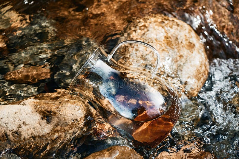 Cool Clear Water of the Mountain River Stock Image - Image of fresh ...