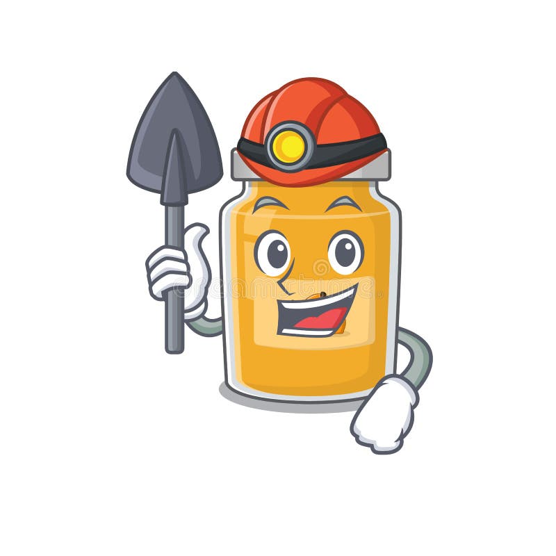 Cool Clever Miner Appricot Cartoon Character Design Stock Vector ... Cool Clever Miner Appricot Cartoon Character Design Stock Vector ...