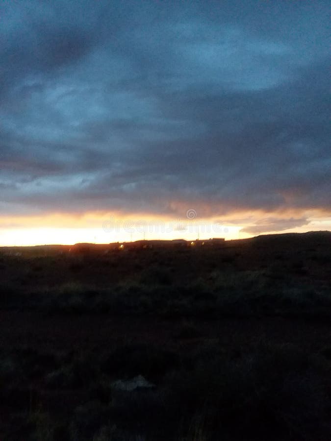 Cool Clouds in the Sunset Arizona is Beautiful Stock Image - Image of ...