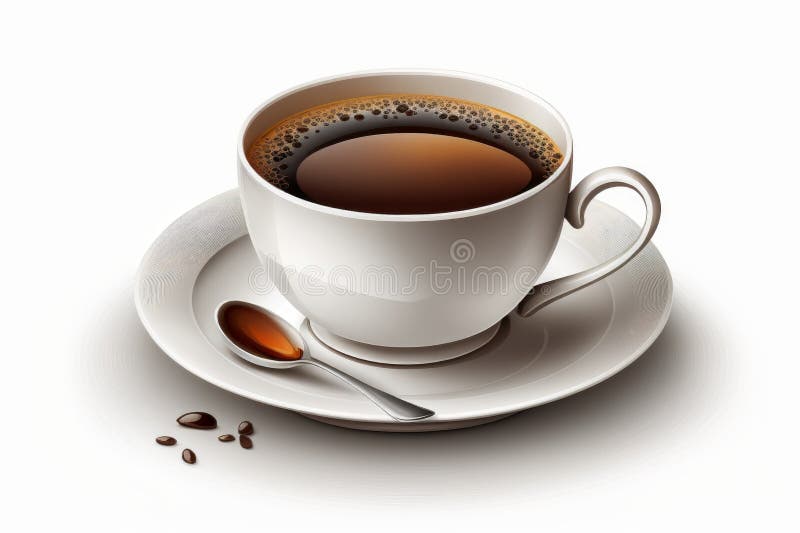 Cool Coffee Cup Vector Illustration Art. Generative Ai Stock ...