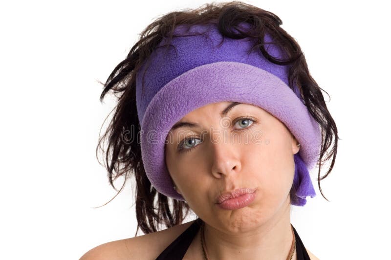 Cool College Girl Making Funny/sad Face Stock Photo - Image of isolated ...