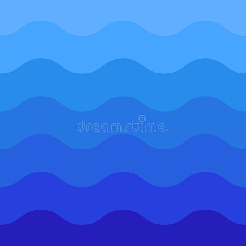 Cool Color Waves Vector Background Stock Illustration - Illustration of ...