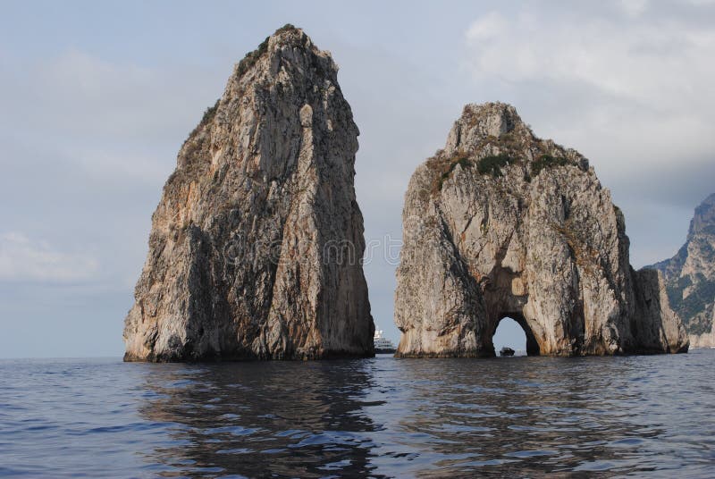 Love Rocks of Capri stock image. Image of capri, cool - 204244595