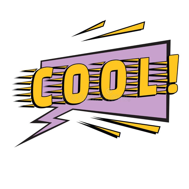 Cool Comic Book Bubble Text Stock Vector - Illustration of vintage ...