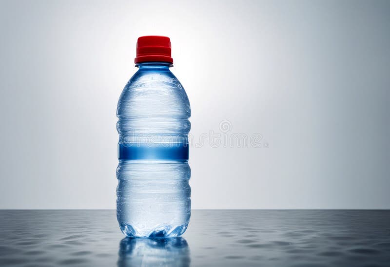 On Cool Container Cold Water Plastic Closed Blank Background Cap Olated ...