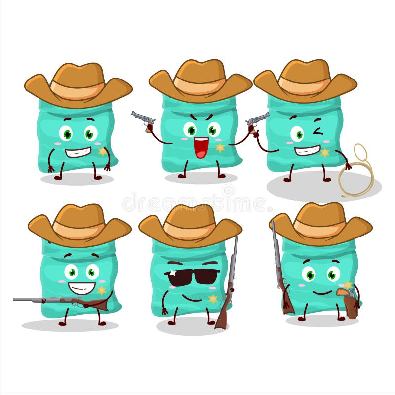 Cool Cowboy Black Turtle Beans Cartoon Character with a Cute Hat Stock ...