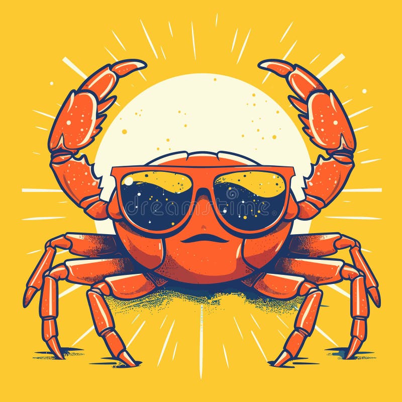Cool Crab Stock Illustrations – 550 Cool Crab Stock Illustrations ...