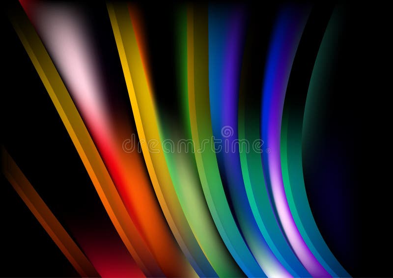 Cool Curve Stripe Background Stock Vector - Illustration of wavy, shine ...